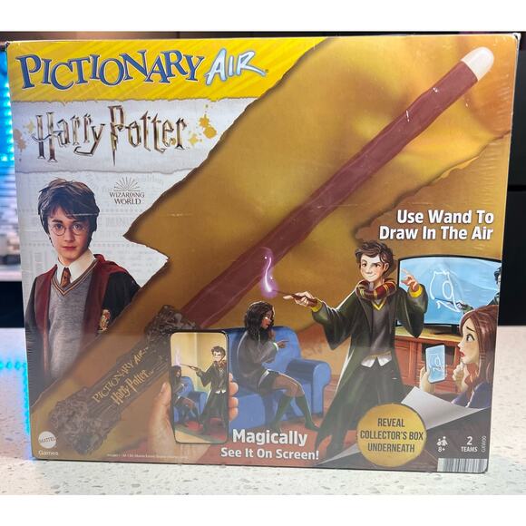 Mattel Games | Games | Pictionary Air Harry Potter Family Drawing Game ...